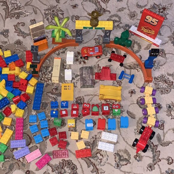 Mega Bloks | Toys | Rare Disney Pixar Cars Mega Bloks Piston Cup Race ...